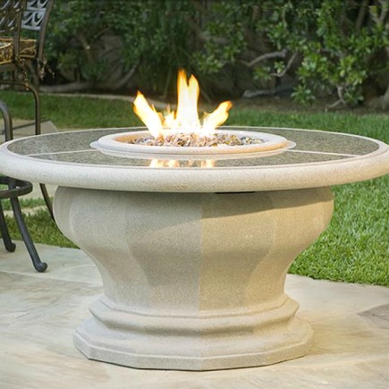 THE FIREPLACE ELEMENT Inverted Firetable (with granite inset)